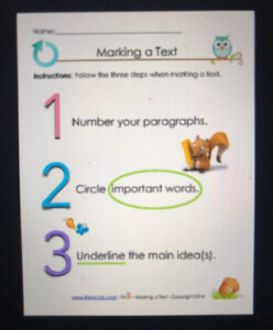How to teach students to "Mark the Text" - Teacher Buddy Helps